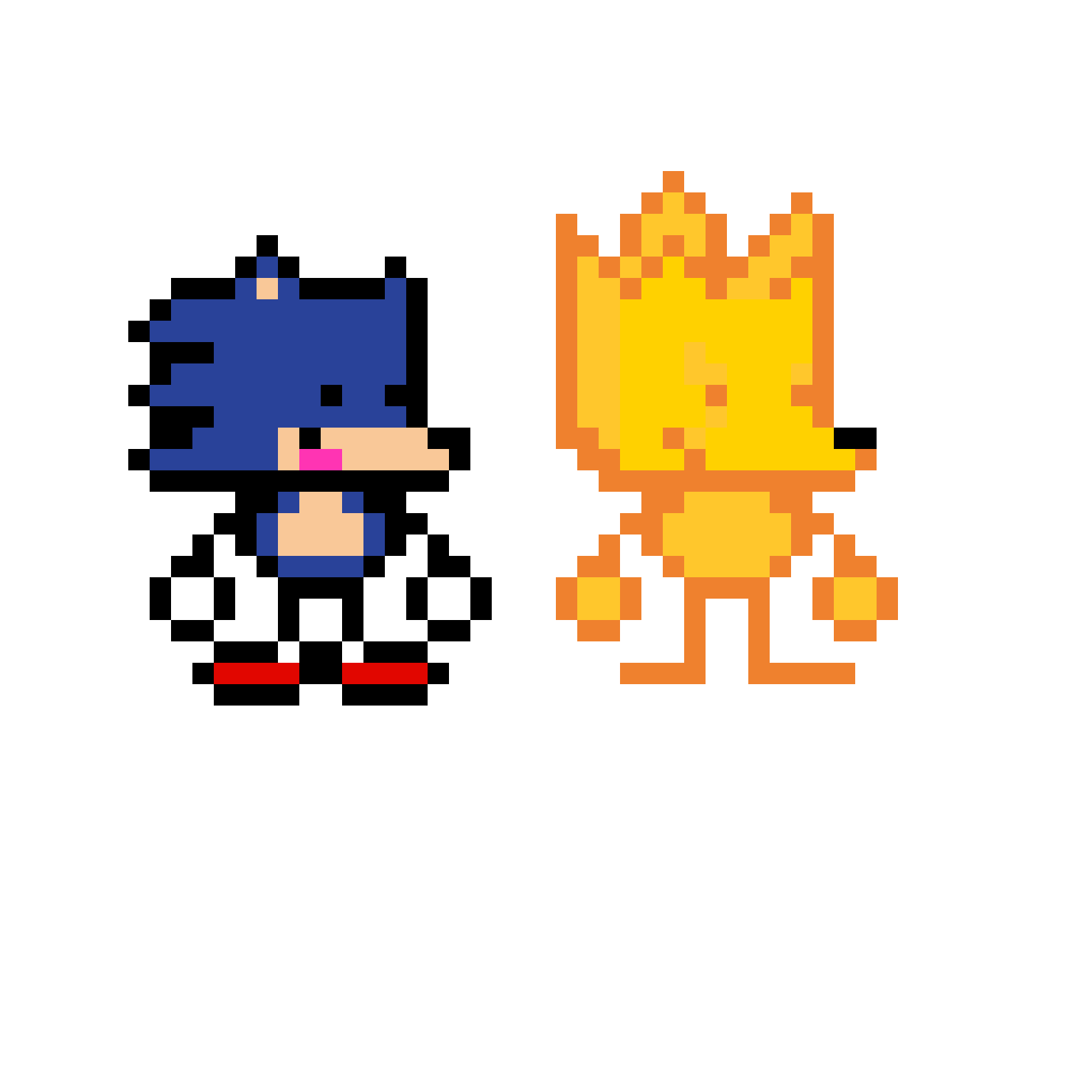 TerminalMontage Sonic - Sonic Pärlplatta Mönster - Pärlplattmönster